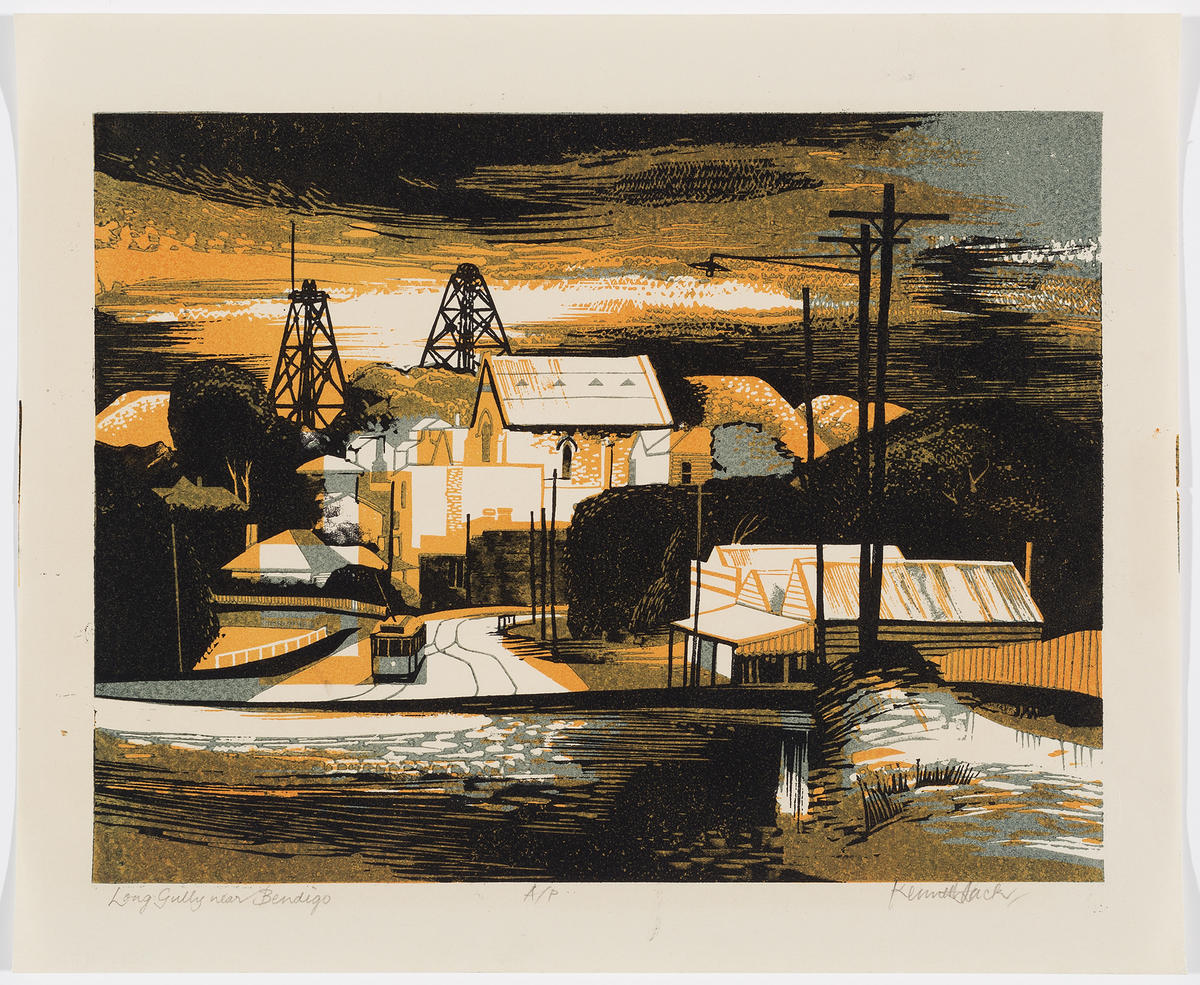 Long Gully Near Bendigo, from the series Gold and Ghost Towns of ...